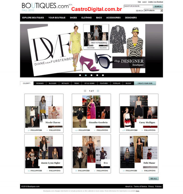 Google lança Boutiques.com, site de moda e rede social » Castro Digital