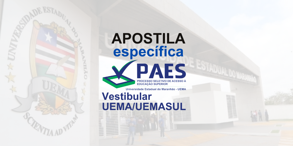 Apostila específica PAES 2026 (Vestibular UEMA/UEMASUL) em PDF » Castro Digital